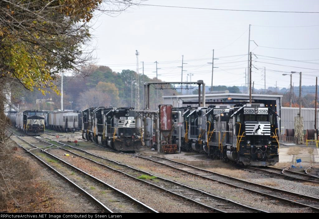 NS 3080 (GP40-2), NS 3283 (SD40-2) & NS 8999 (C40-9W)